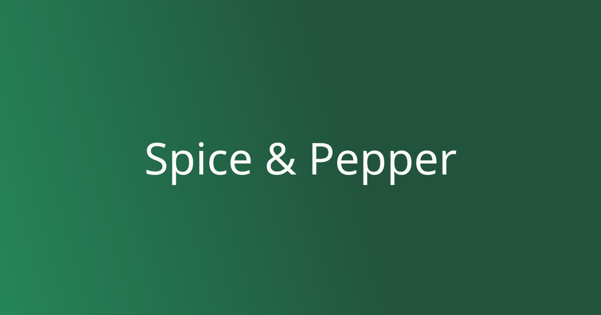 Best Thai in Wayland, MA | Spice & Pepper | Menu